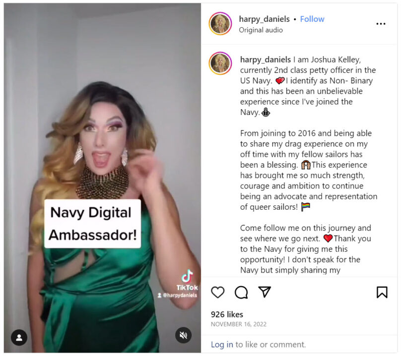 Infamous Navy Drag Queen/Recruitment Influencer Reenlists | STARRS
