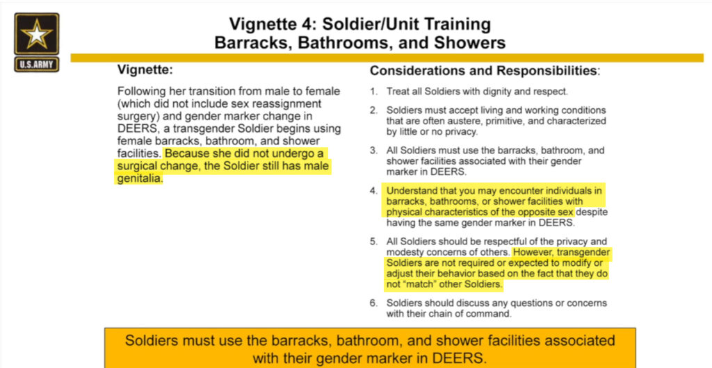 ARMY MEMO: Implementing Guidance for Executive Order Defending Women ...