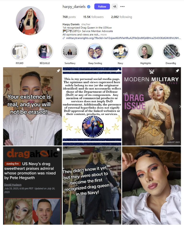 Infamous Navy Drag Queen/Recruitment Influencer Reenlists | STARRS