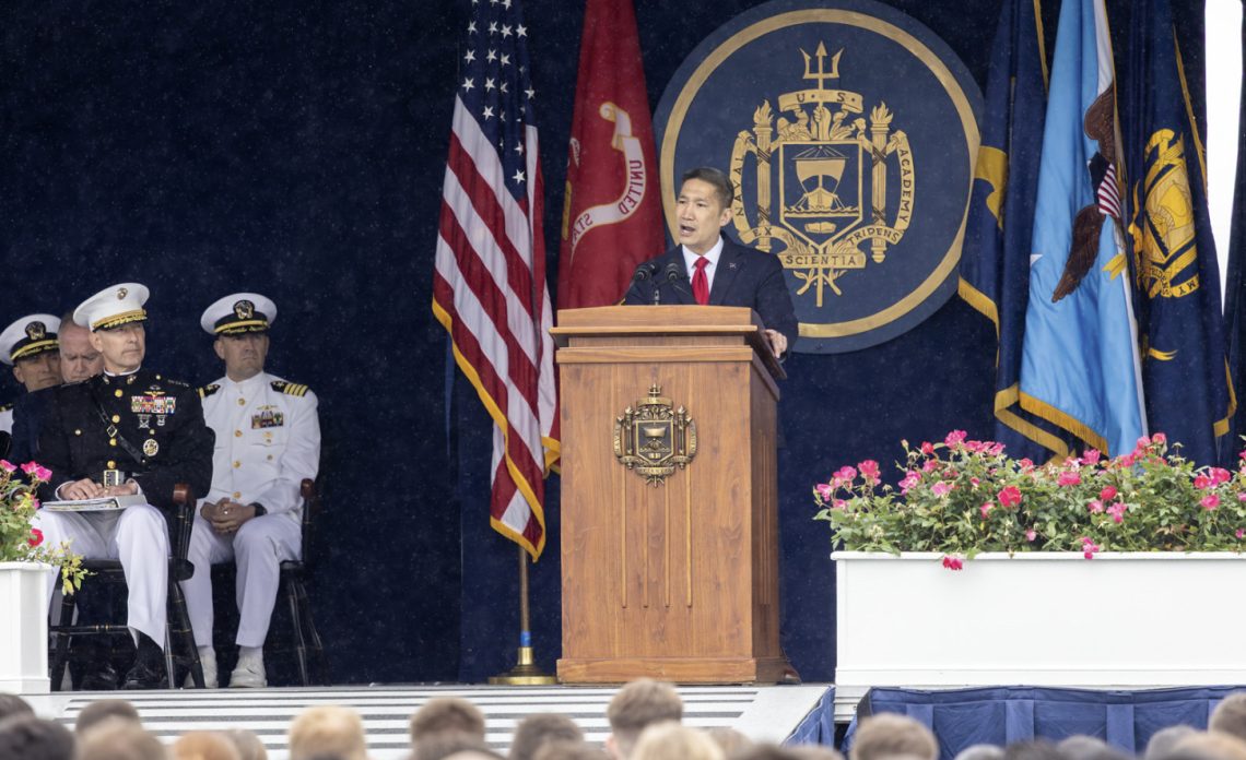 SECNAV signs USNA son's commission on graduation day | STARRS
